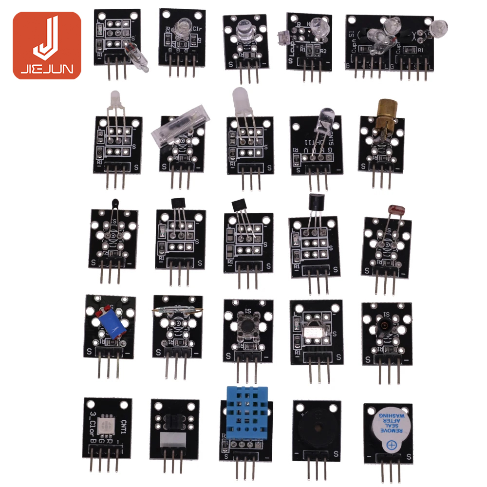 45 in 1 Sensors Modules Learning Starter Kit For Arduino Raspberry Pi ...