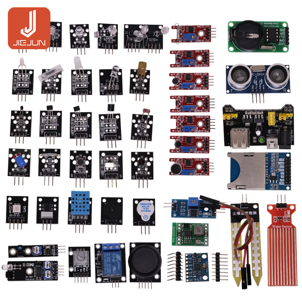 45 in 1 Sensors Modules Learning Starter Kit For Arduino Raspberry Pi ...
