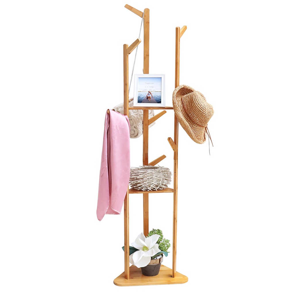 gooreestyle Bag Rack Stand Wood 40X40X165CM | Shopee Philippines