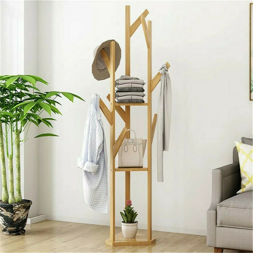 gooreestyle Bag Rack Stand Wood 40X40X165CM | Shopee Philippines