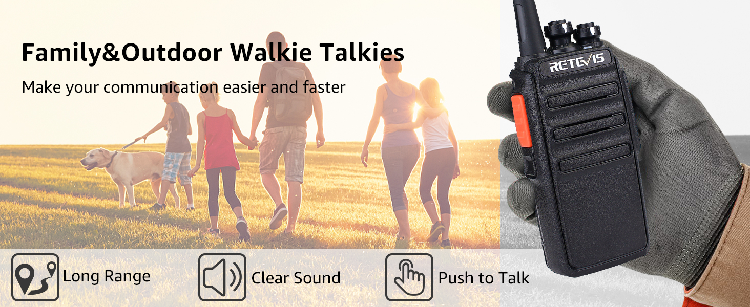 Retevis RT24 Walkie Talkie PMR446 License-free Professional Two Way ...
