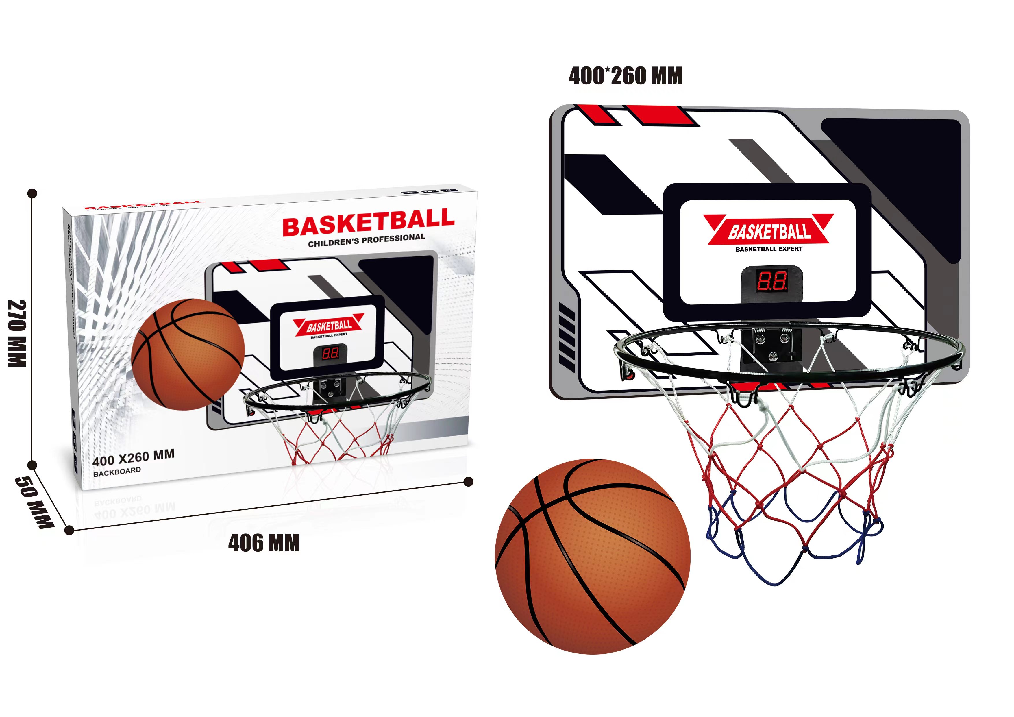 Basketball Rings with Ball Basketball Frame Backboard Basketball Hoop ...