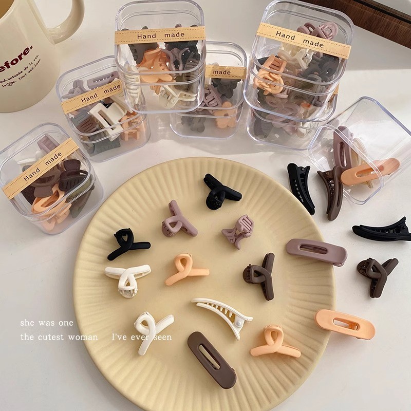10pcs Mini Hair Claw Clips Random Colors Small Hair Clips for Women ...