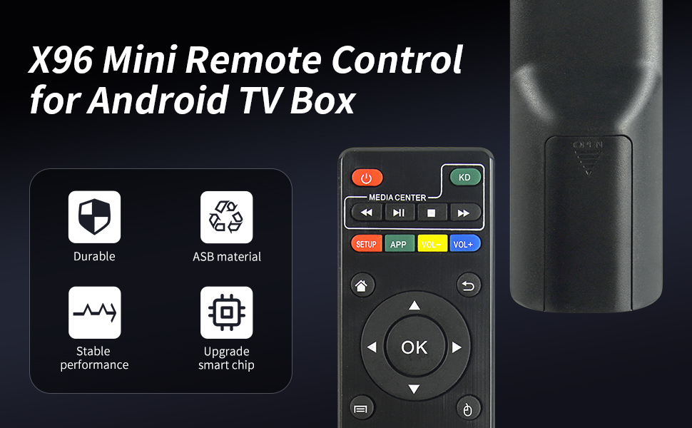 X96 Mini Replaced Universal Android TV Box Remote Control for MXQ Pro ...