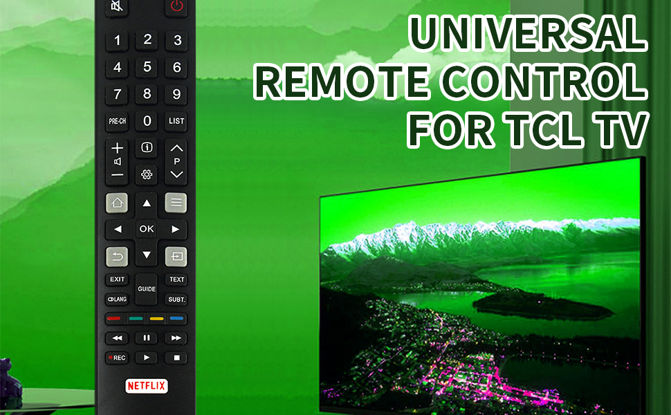 RC802N YAI2 Replacement Universal Smart TV Remote Control for TCL TV 4K ...