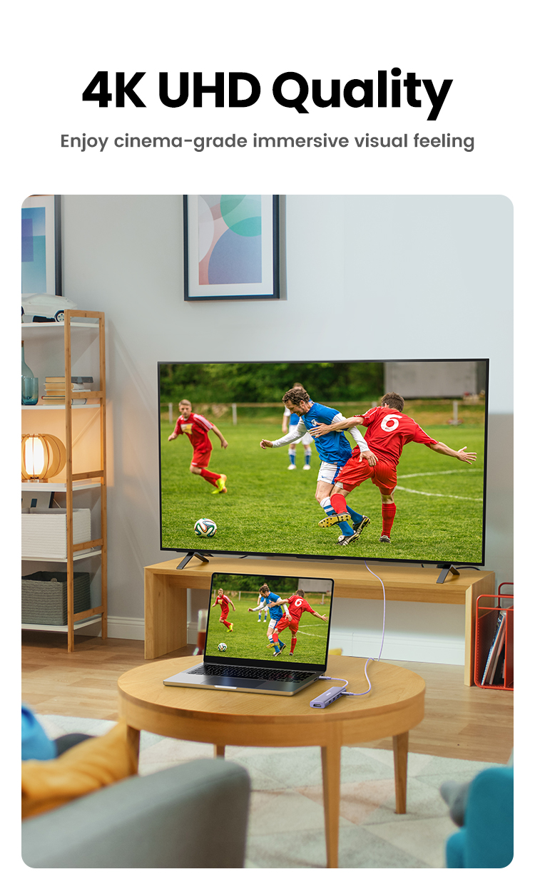 UGREEN Colorful USB C HUB Type-C to HDMI Adapter 4K30Hz PD100W SD TF Dock USB-C 3.1 Splitter for ...