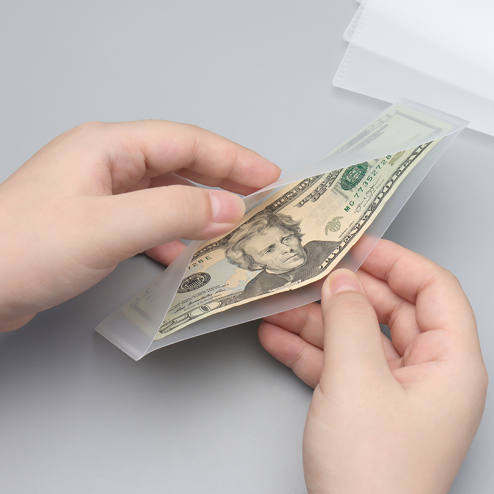 2 Sets Frosted PP Money Envelope Dividers Cash Envelopes Divider ...