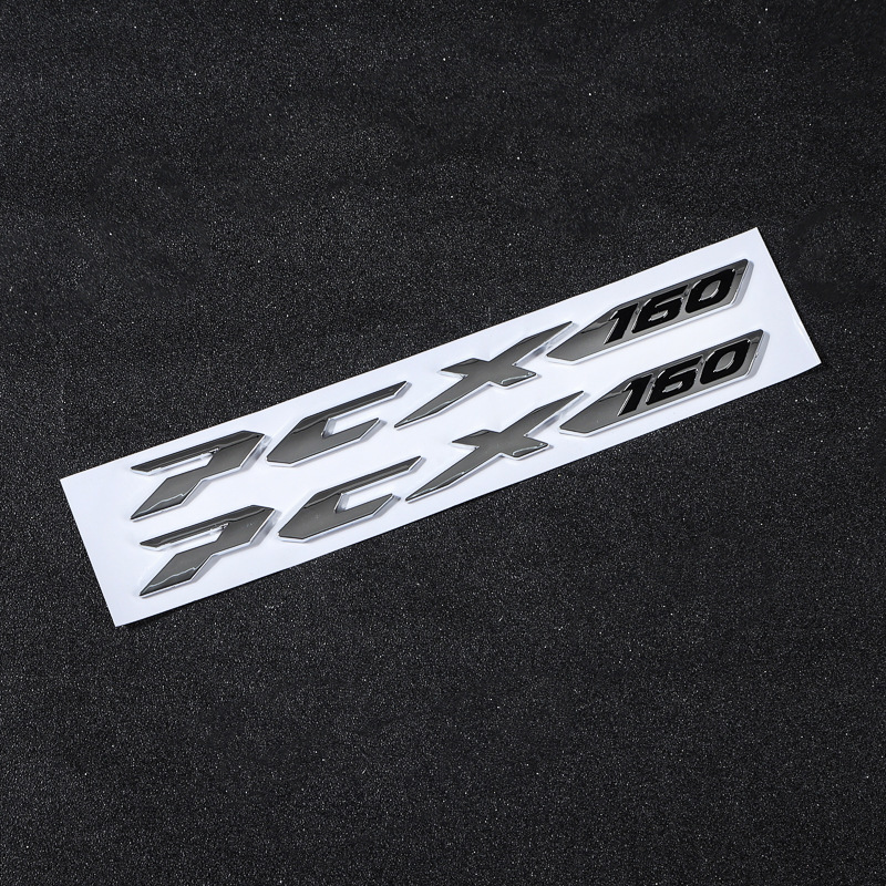 1 pair PCX 160 3D Emblem Hard ABS Stickers for HONDA Motorcycle ...