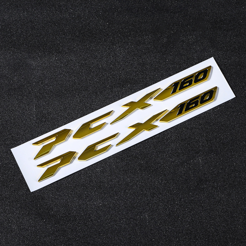 1 pair PCX 160 3D Emblem Hard ABS Stickers for HONDA Motorcycle ...