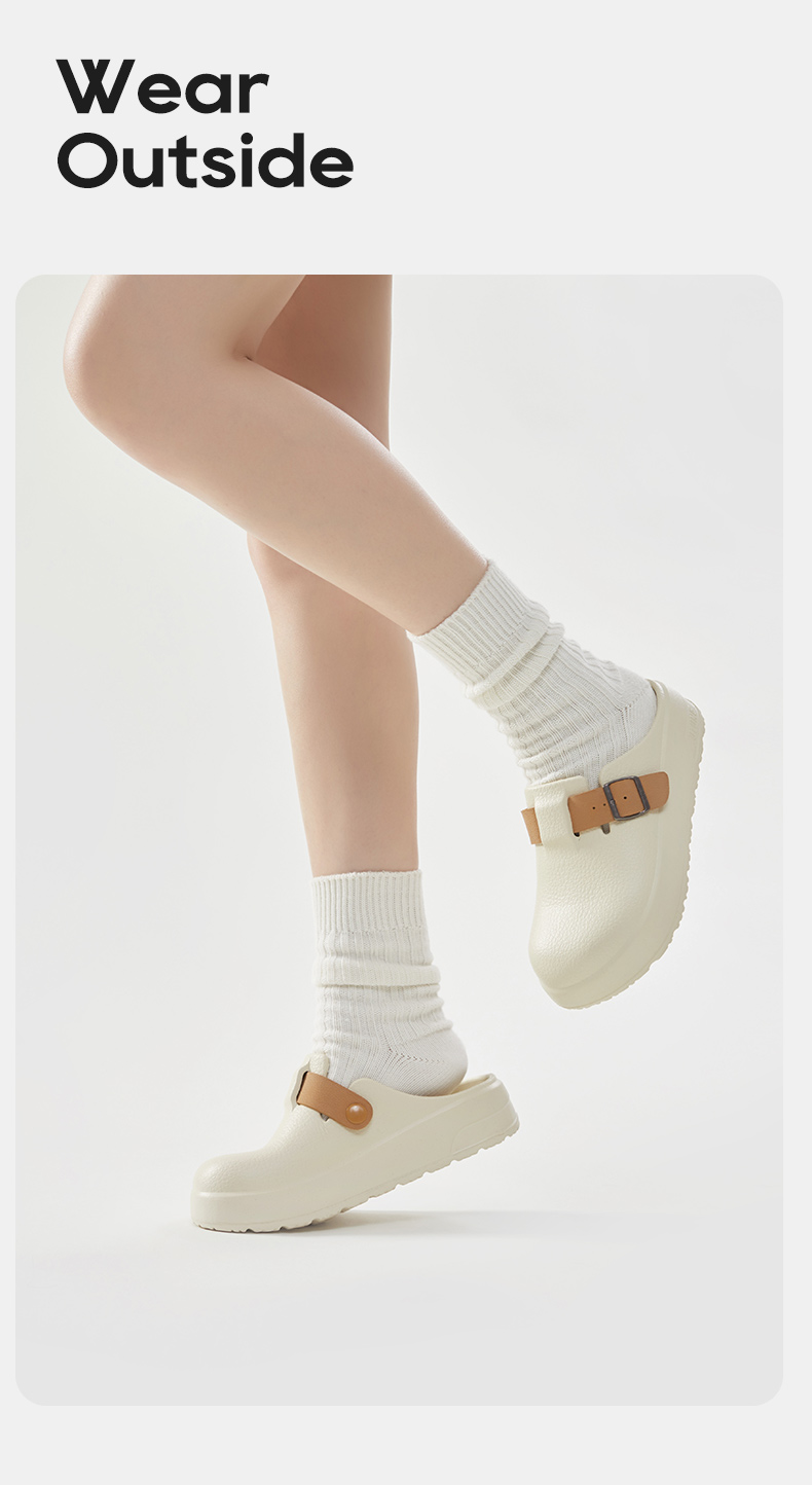 UTUNE Retro Style No Heels Lazy Half Slippers Women 2024 New Style ...