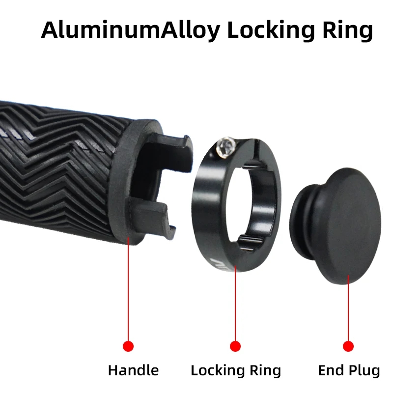 Mtb Grips Mountain Bike Lockable Aluminum Clamp Grip Lock On Anti-Slip ...