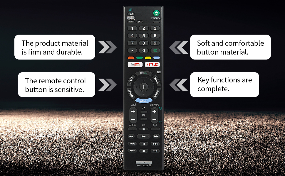RMT-TX300P Replace for Sony TV Remote Control, for Sony BRAVIA 4K Smart ...