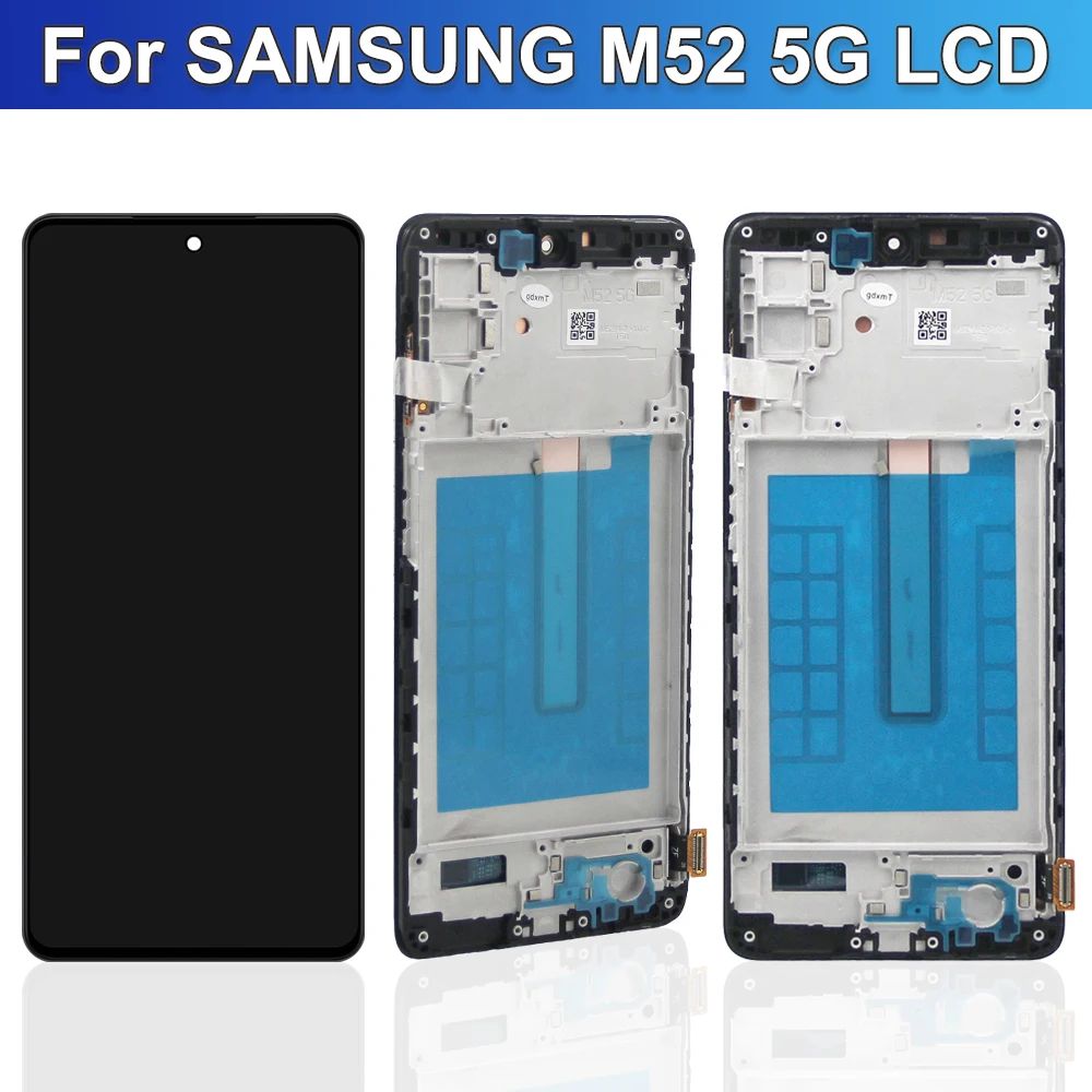 AMOLED LCD Display For Samsung Galaxy M52 5G M526 M526B LCD with Frame ...