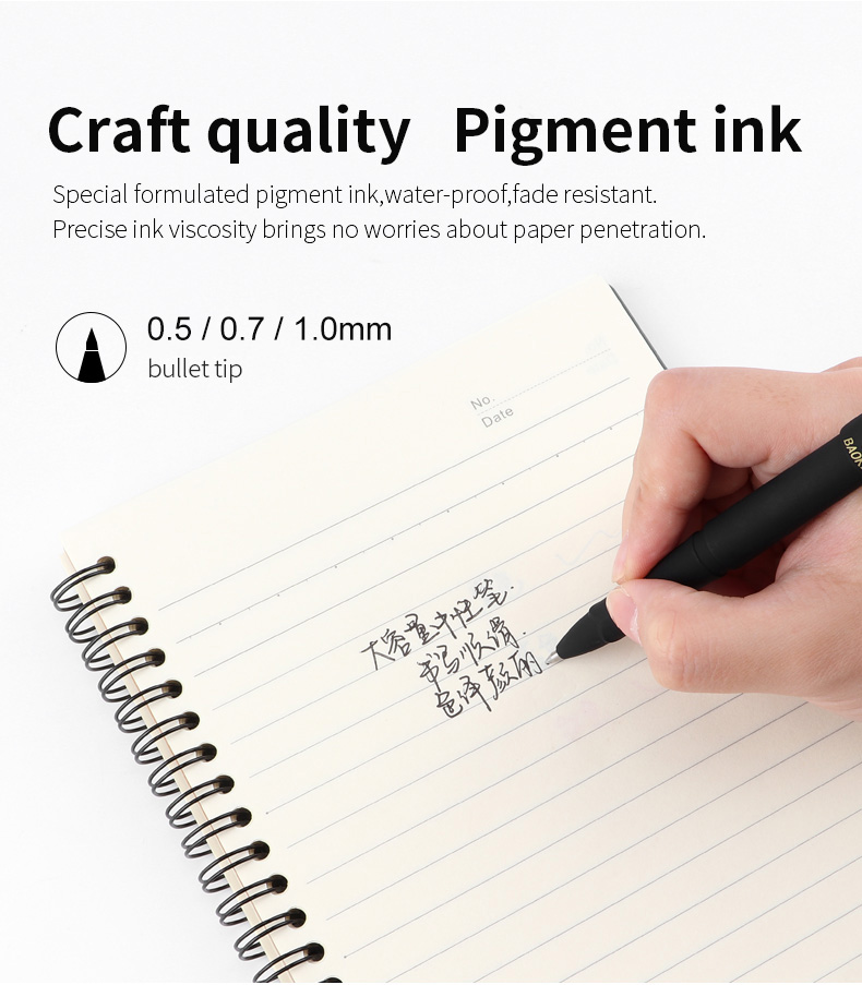 BAOKE Large Capacity Ink Gel Pens Black Blue Red Dark-blue Sign Pen 0 ...