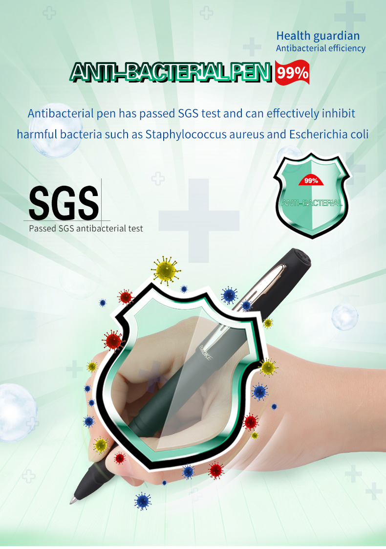 Baoke Antibacterial Gel Pen 0.5mm 0.7mm 1.0mm Sign Pen Large Capacity ...