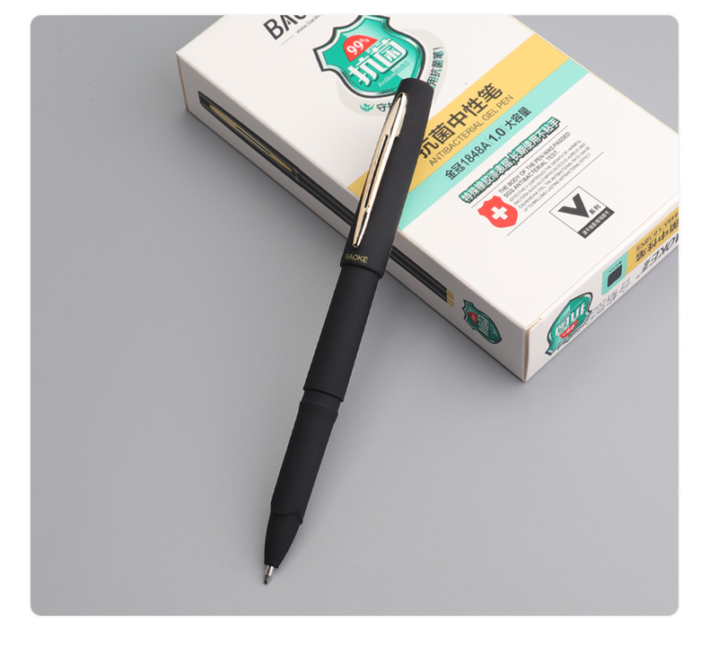 Baoke Antibacterial Gel Pen 0.5mm 0.7mm 1.0mm Sign Pen Large Capacity ...