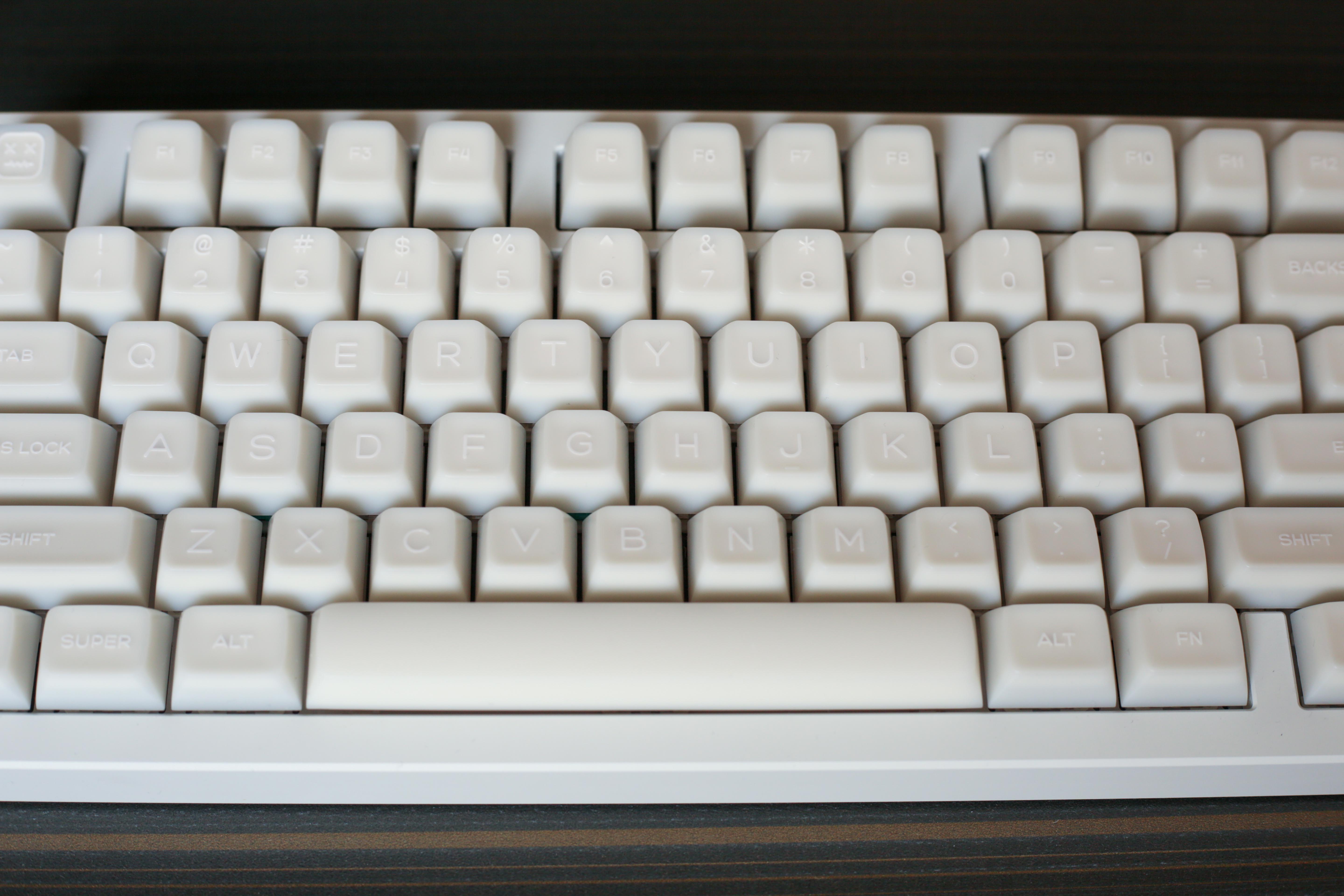 Semi-transparent White marble Keycaps PBT Double-shot SA Profile Keycap ...