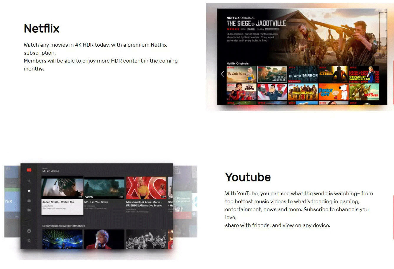 GINZA Smart TV 40 Inch Flat Screen TV 43 inch Slim HD LED TV Black ...