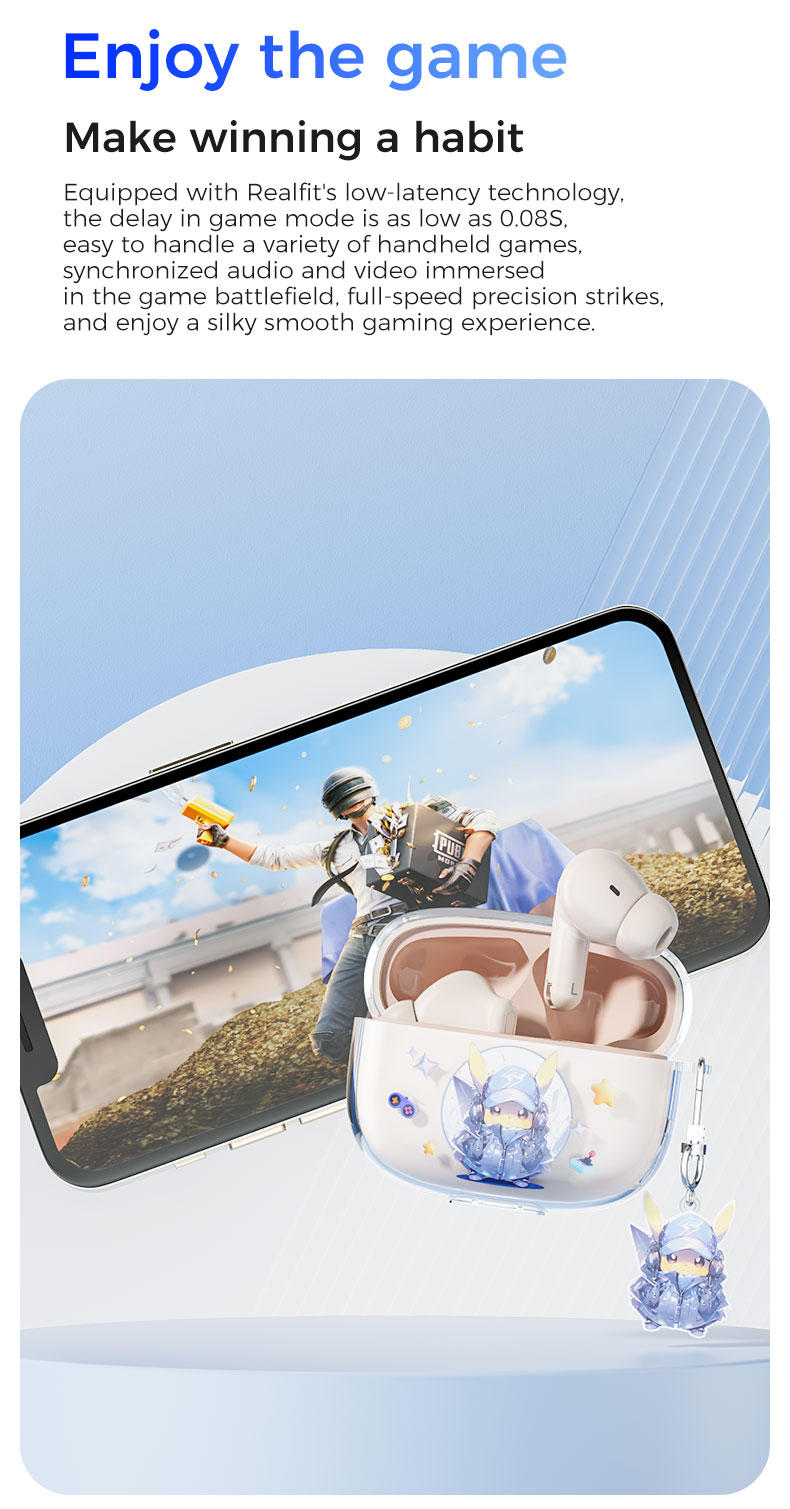 Realfit F3 ANC Bluetooth Earphone -38dB Noise Cancelling Tws Earbuds ...