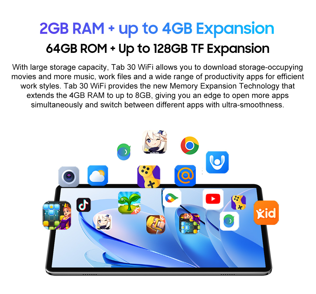 Blackview Tab 30 Wifi Android Tablet (10.1'' / 2GB RAM + 64GB ROM ...