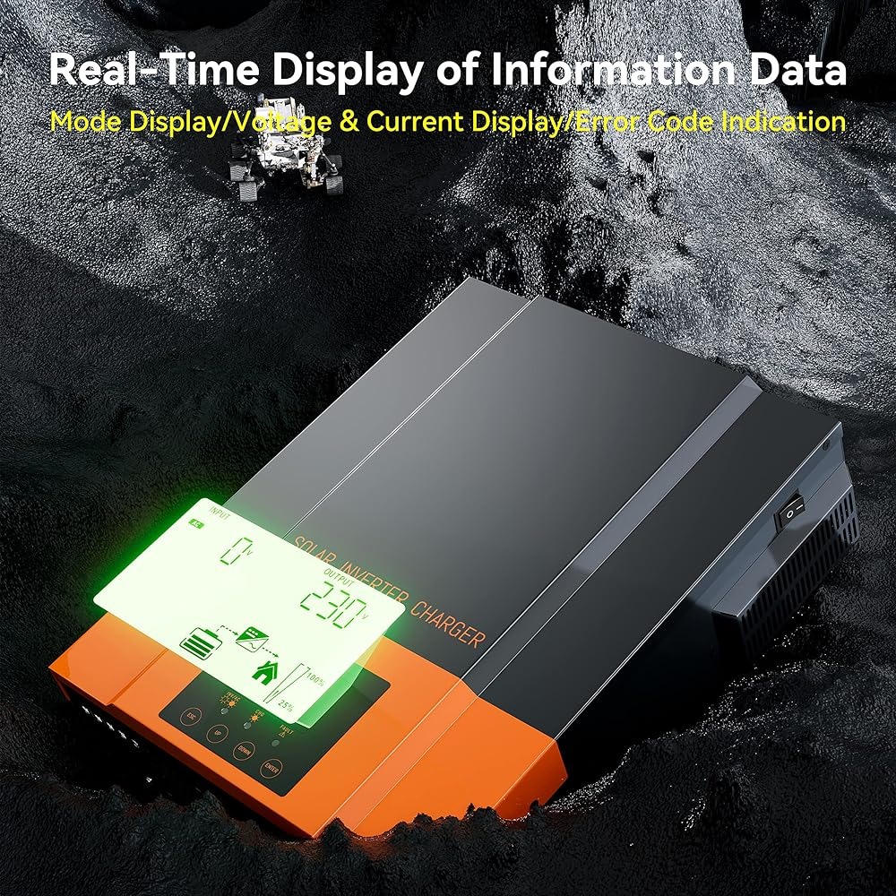 【Local Delivery】PowMr 1KW 12V Hybrid Solar Inverter 230Vac PV Start ...