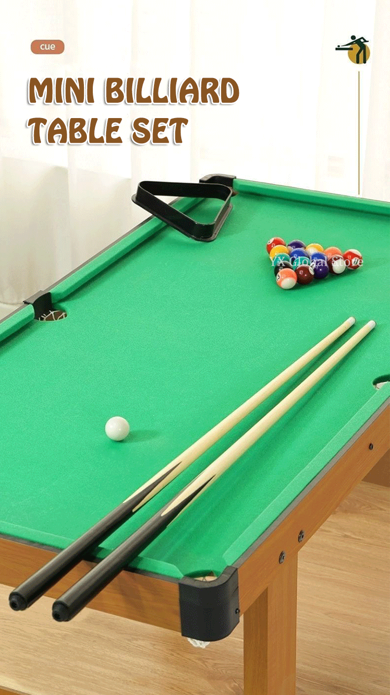 【PH】27x14 inches Mini billiard Table for Kids wooden with tall feet ...