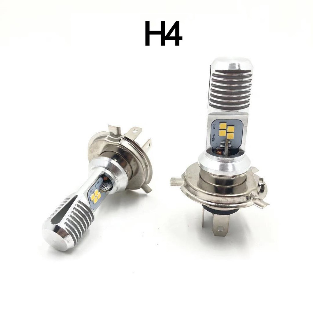 Motorcycle T19 / H4 LED Headlight Bulb W/Parklight Universal High and Low White+Yellow | Shopee ...