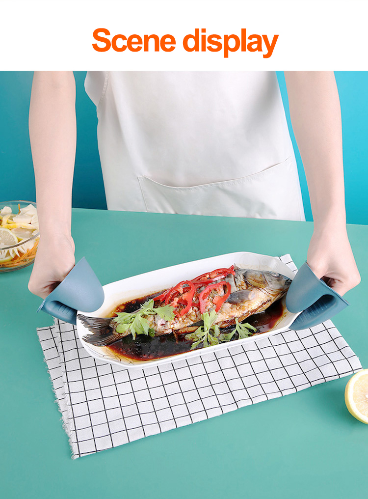 Kitchen anti scalding bowl clamp and anti slip pad 3-piece set of ...