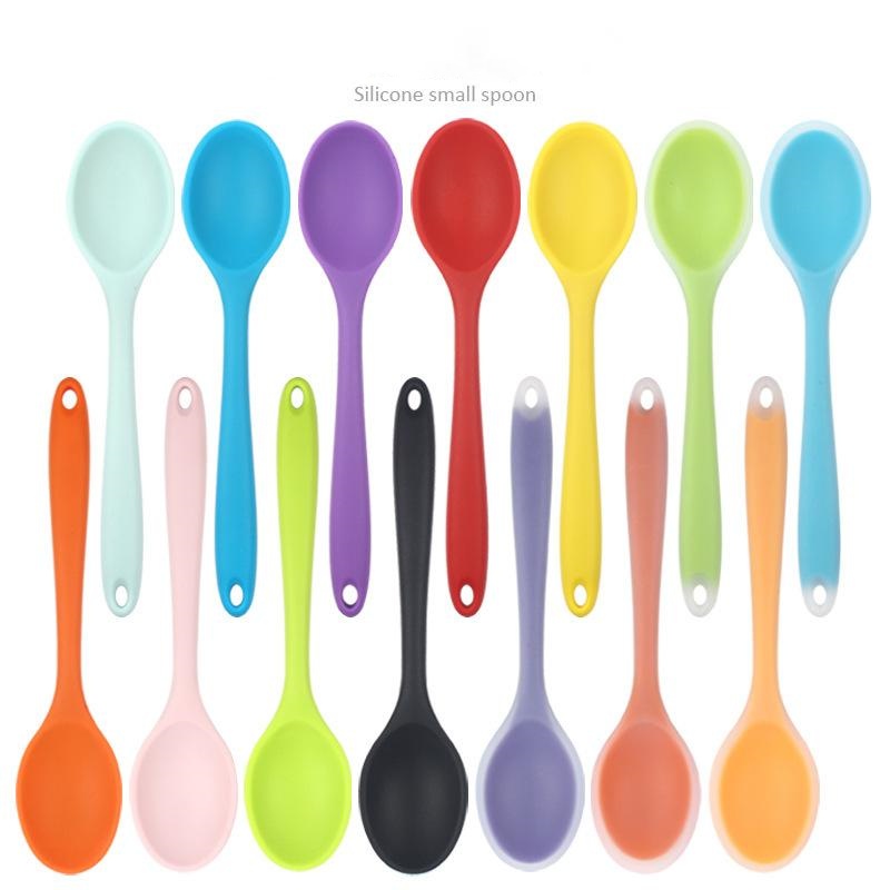 1pc Food Grade High Temperature Resistant Silicone Small Spoon Secret ...