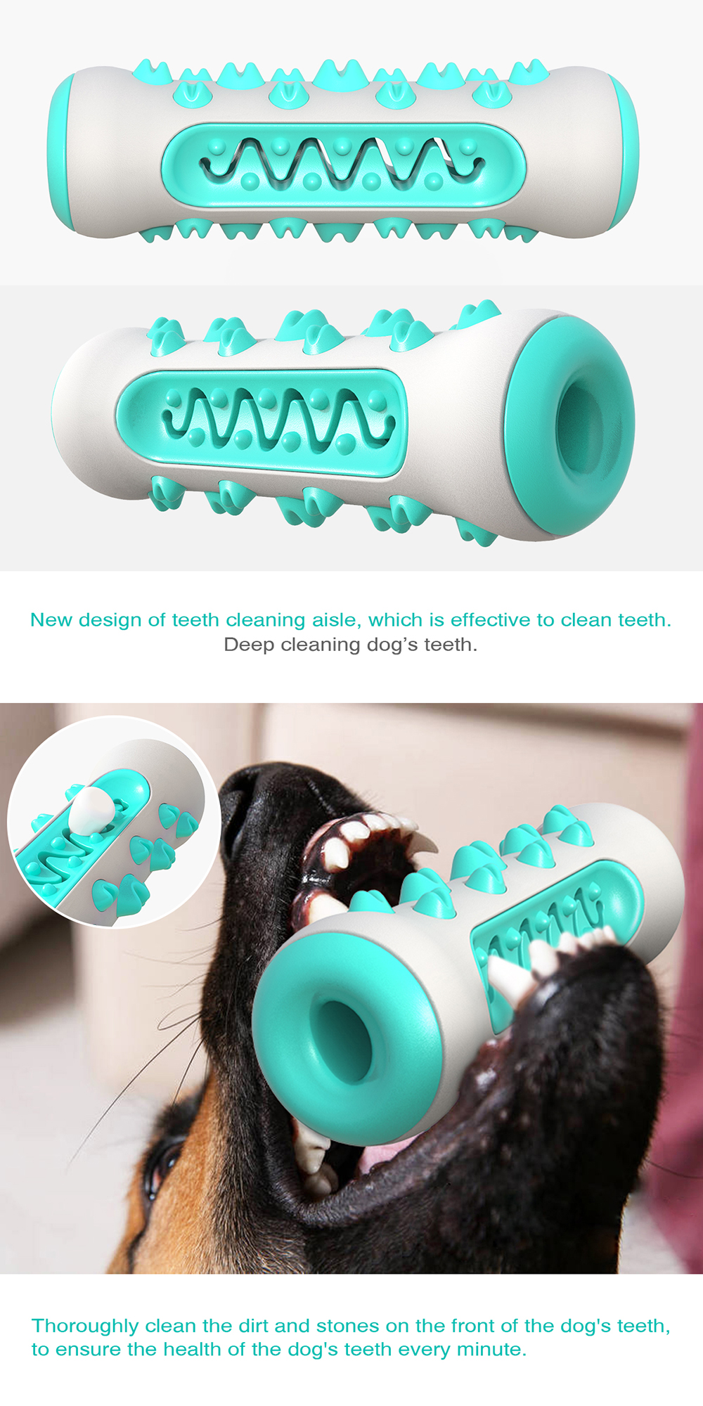 Dog Chew Toy Molar Toothbrush Stick For Small Medium Big Dogs ...