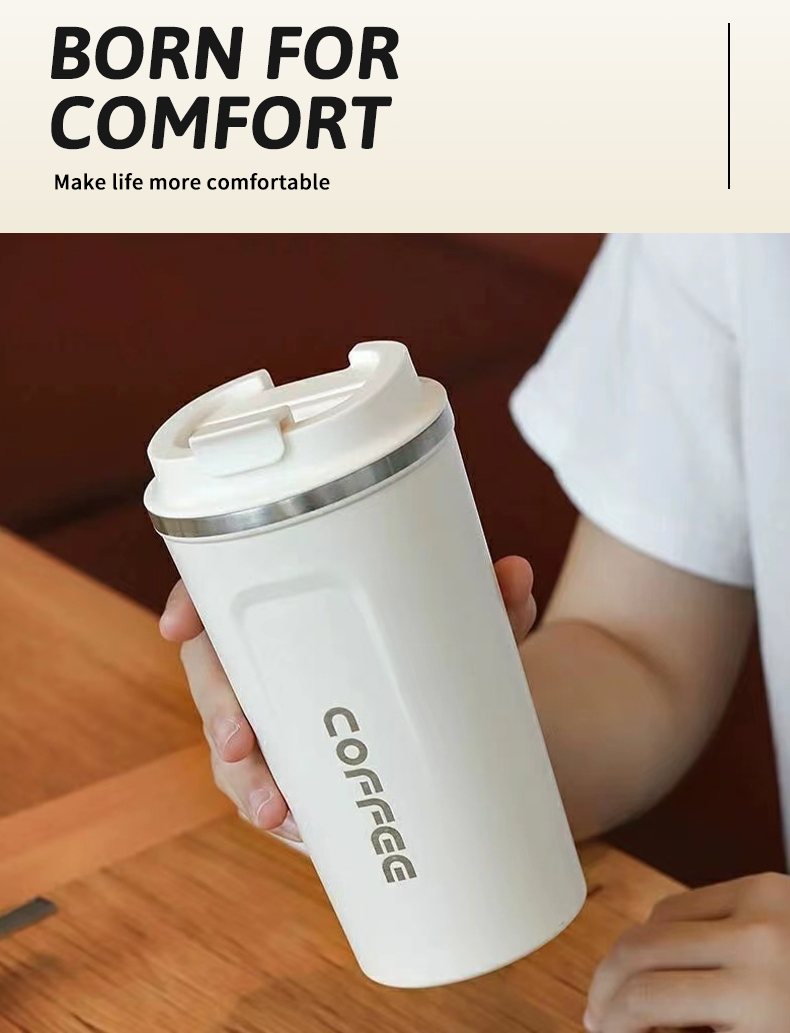 【BUY 1 TAKE 1】380/510ML 304 Stainless Steel Coffee Cup Mug With Double ...