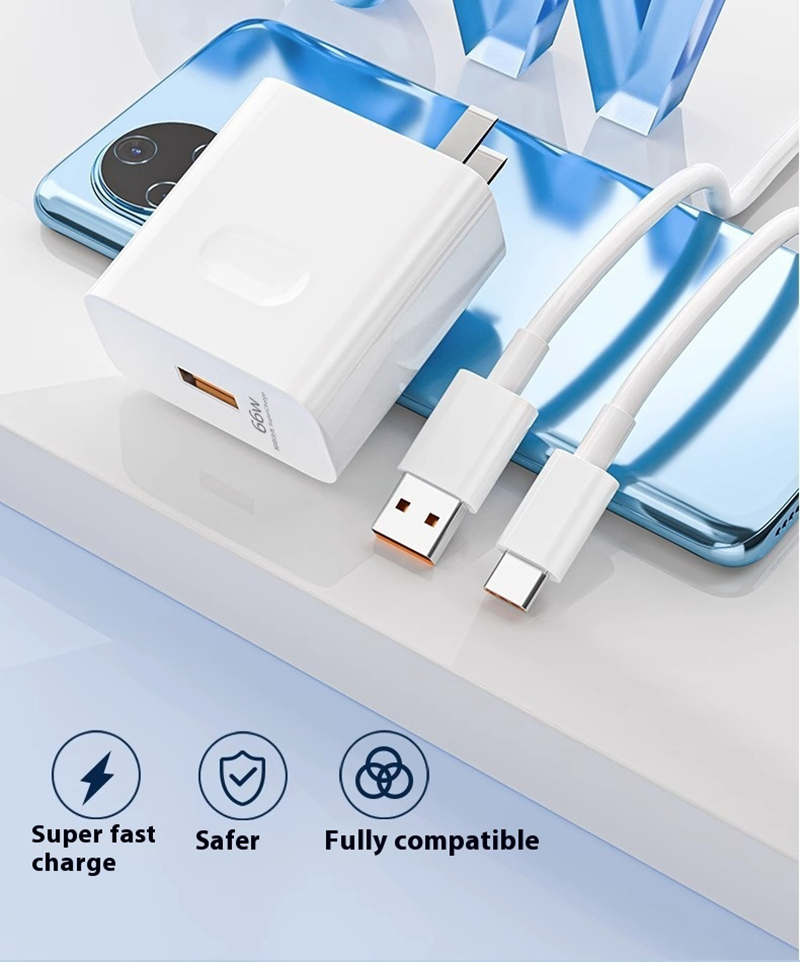 66W Super Flash Charger US Plug Fast Charger Power Adapter 6A Type C ...
