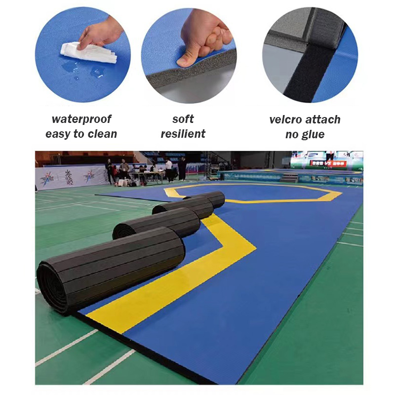 BJJ Gym Boxing Mat Custom Floor for Taekwondo Judo Wrestling Jiu Jitsu ...