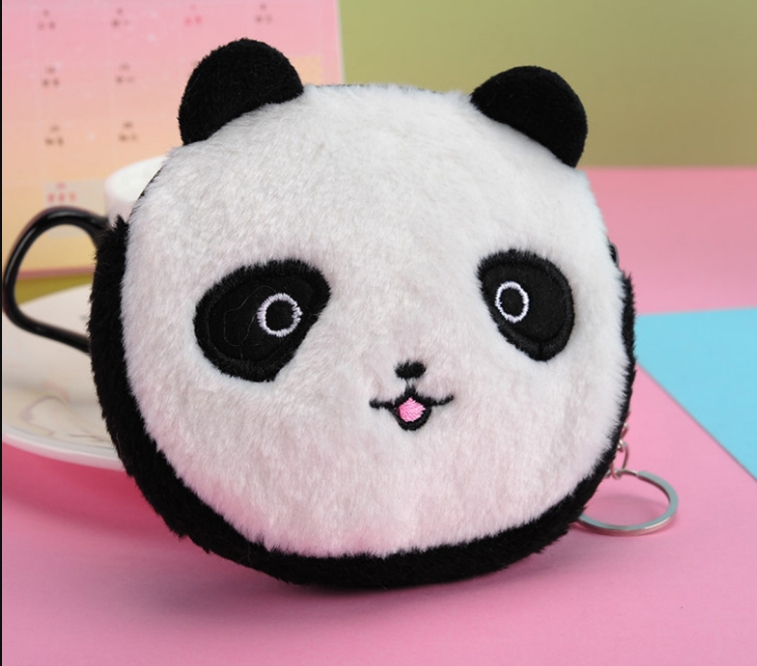 [Springeven] Cute Cartoon Plush Shark Coin Purse Plush Zipper Animal ...