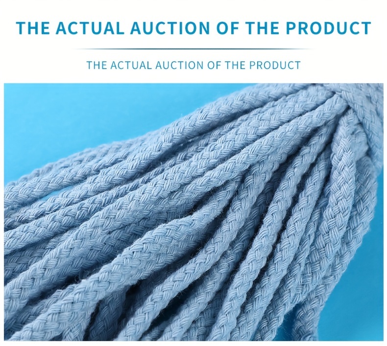 Colorful Cotton Rope 5mm Thick 10m diy Hand-woven Cotton Thread Rope ...