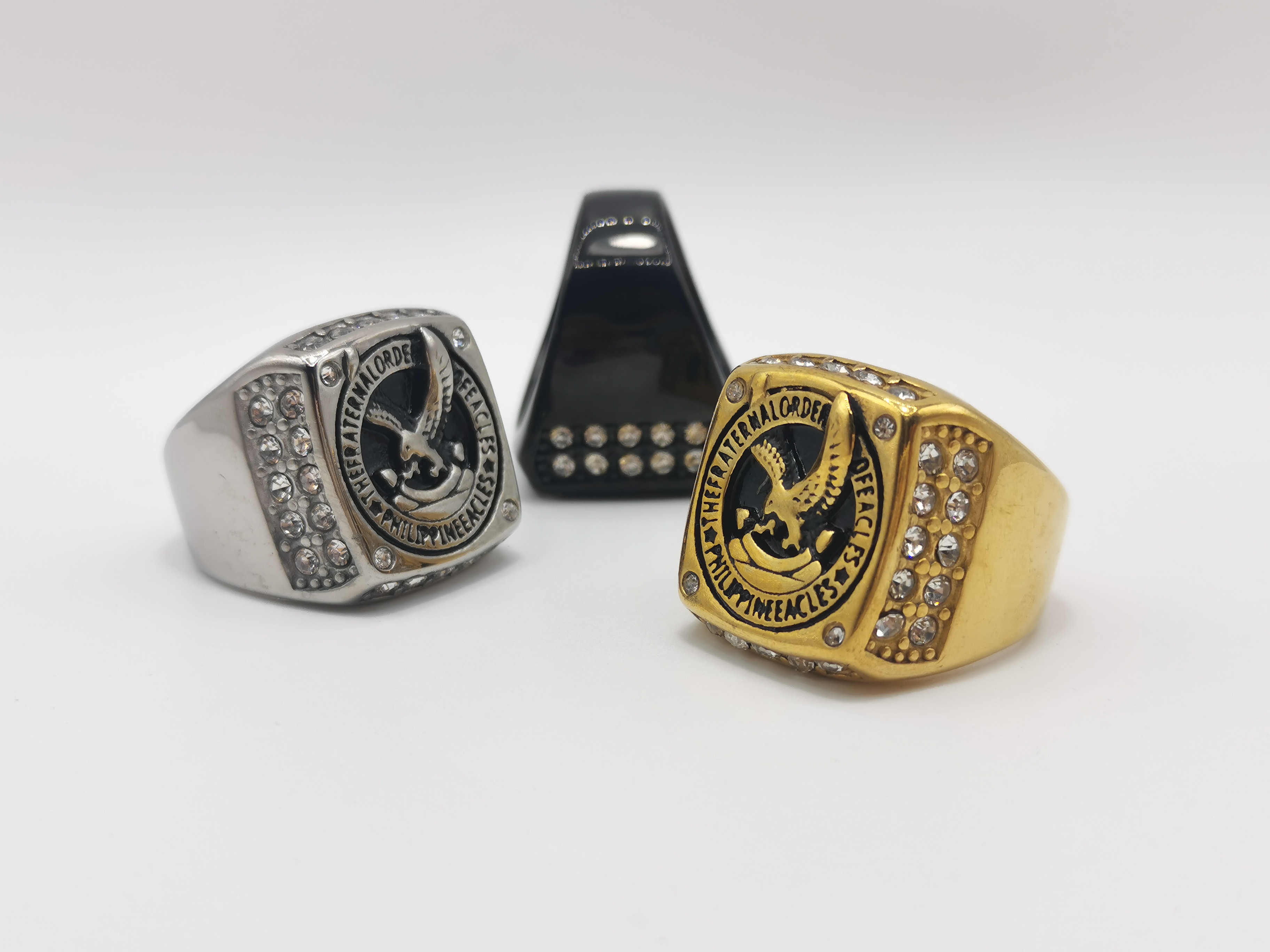 New Design Bull Ring for Men The Fraternal Order of Eagles Stainless ...