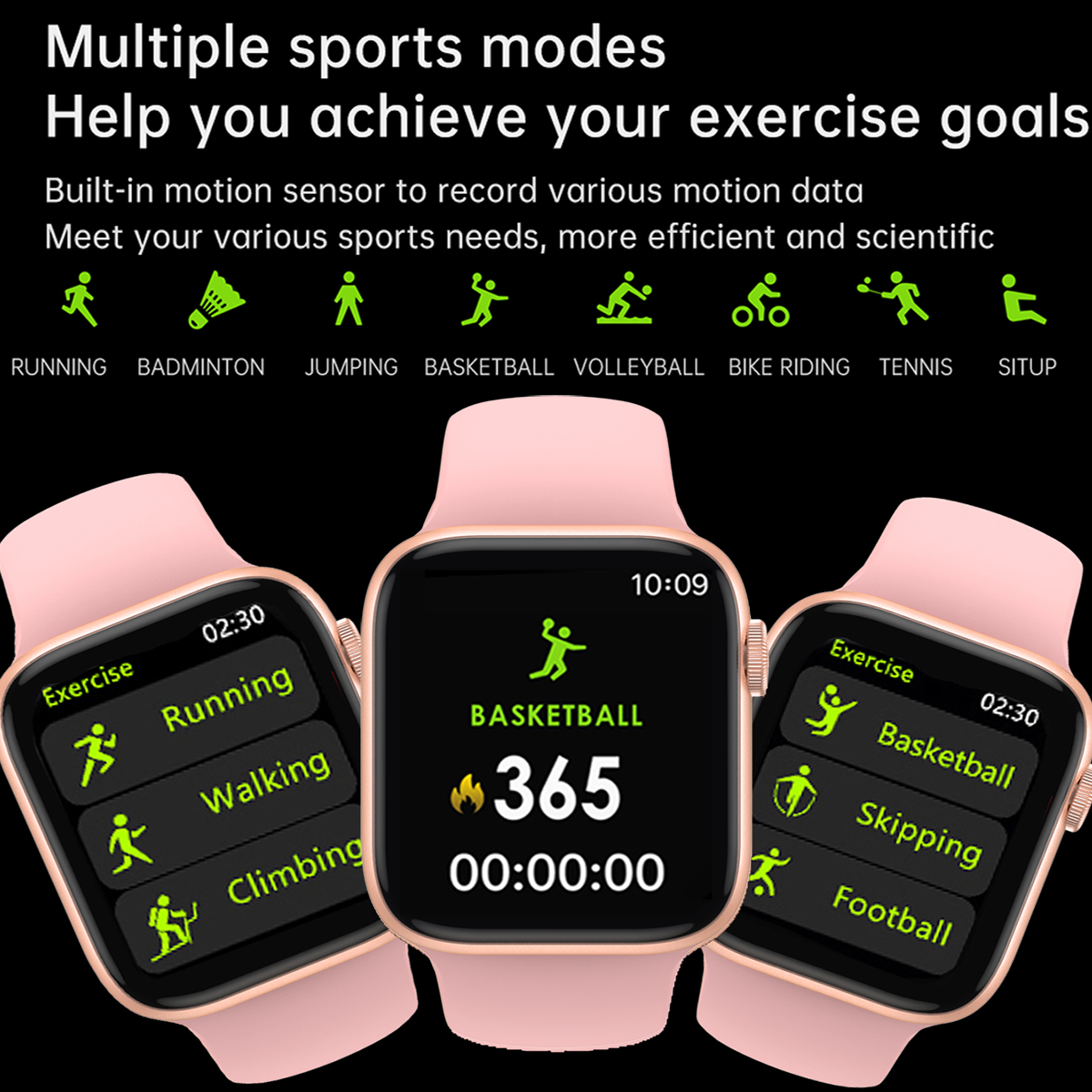 1PCS 2.01-inch HD Full Screen Touch Men's and Women's Sports Smart ...