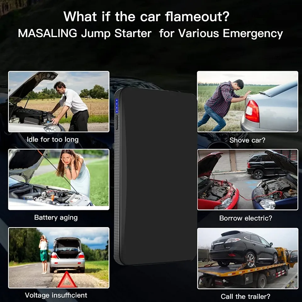 Carstorm Portable 20000mAh Car Jump Starter Power Bank 12V Engine ...