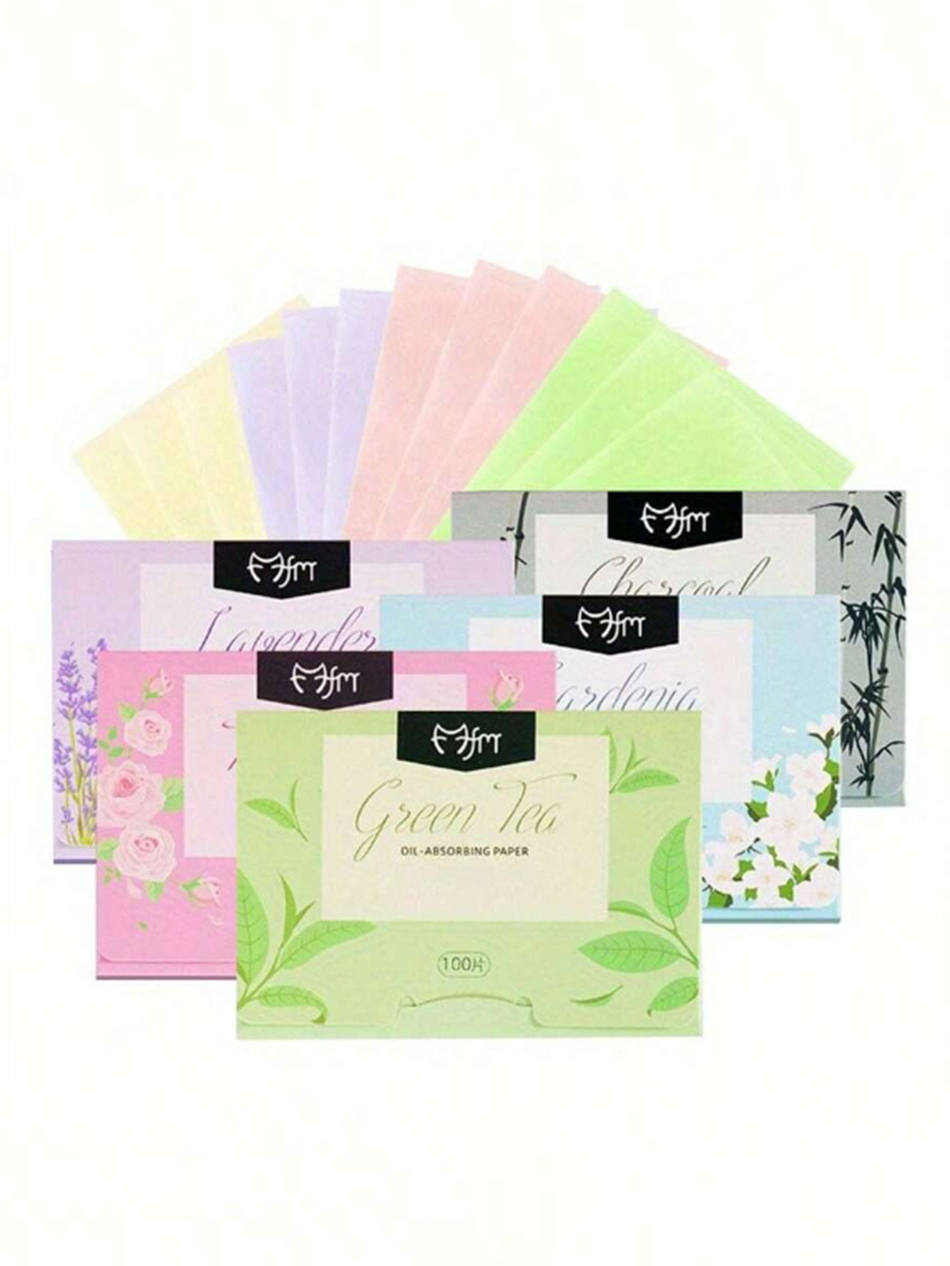 100pcs Oil-Absorbent Paper Removable Bamboo Charcoal Oil-Absorbent ...