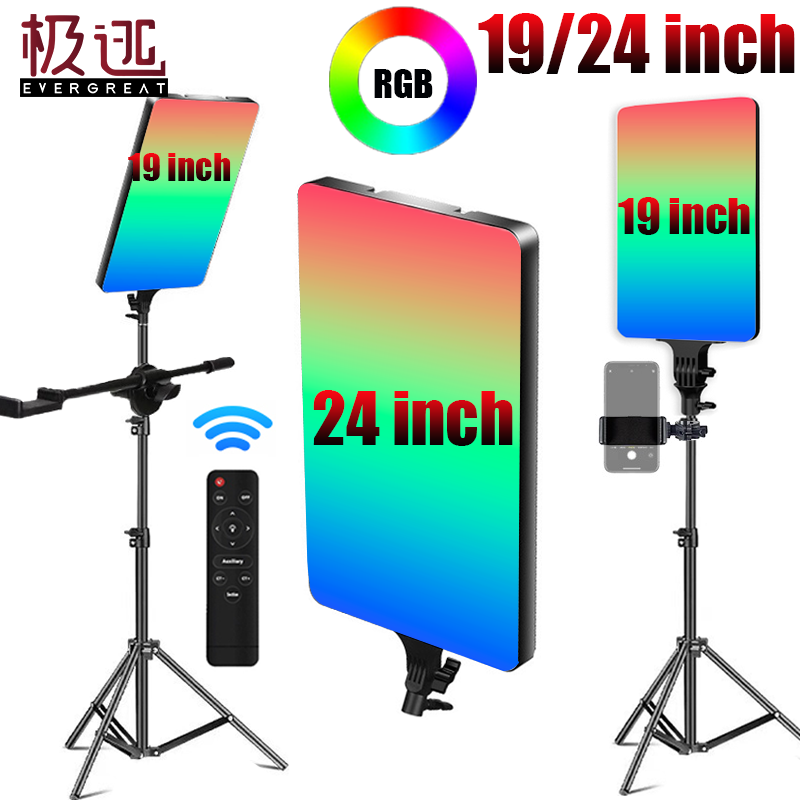 24/19 inch RGB Panel Lights Set Photo Studio Accessories Video ...