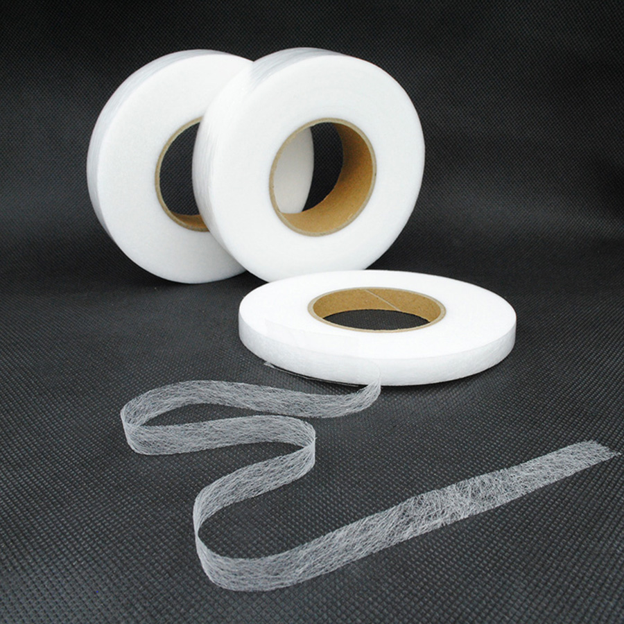 2 Rolls 70Y/64M White/Black Double-sided Interlining Adhesive Fabric ...