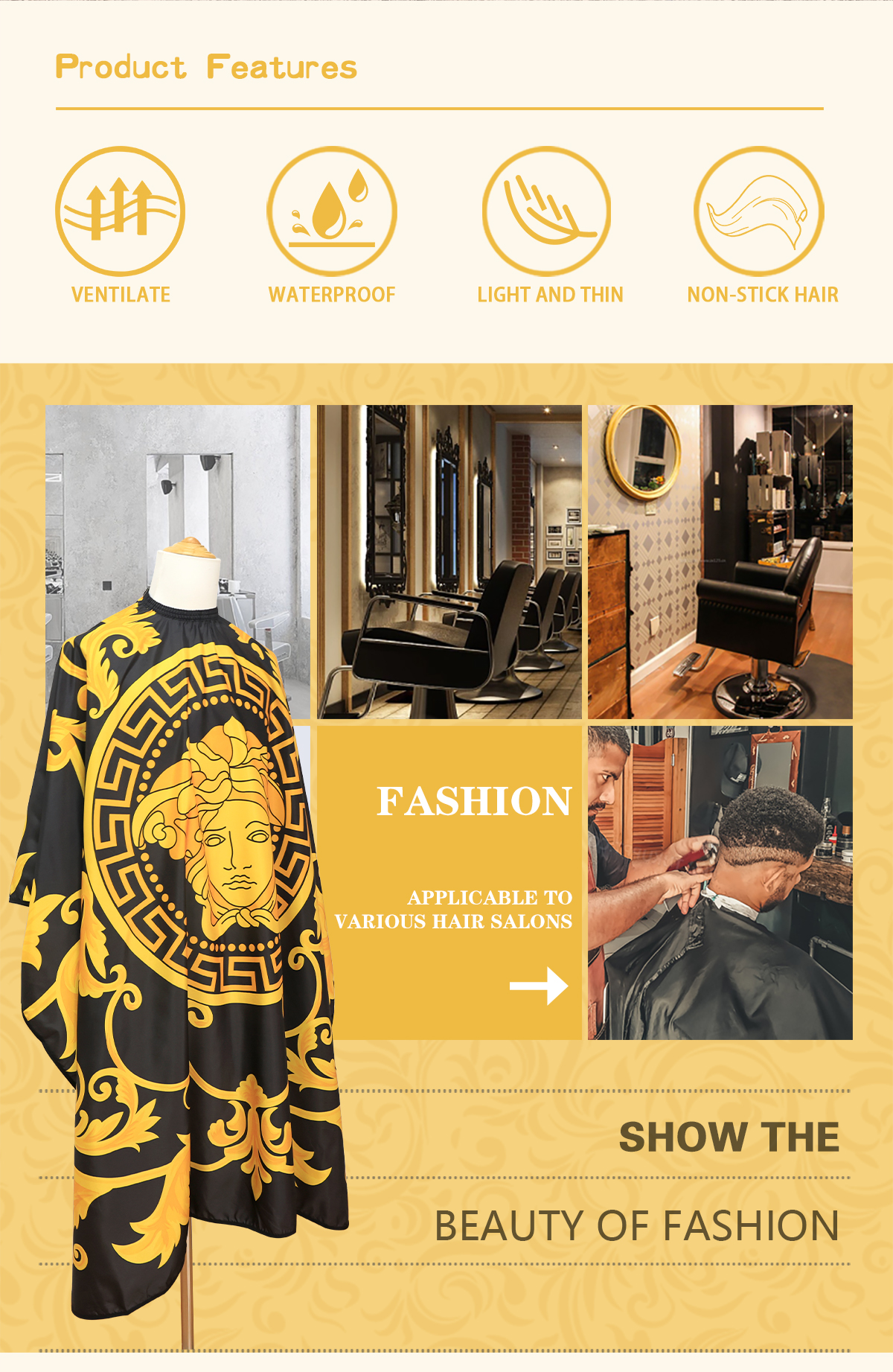 Spot #Barber sab, perm and dye, barber shop anti-static adult household ...