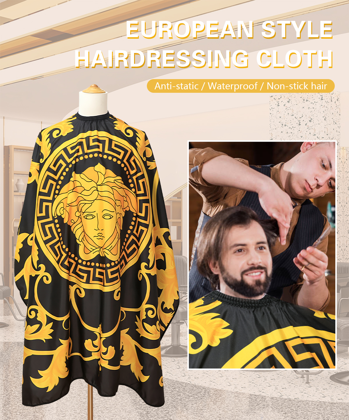 Spot #Barber sab, perm and dye, barber shop anti-static adult household ...