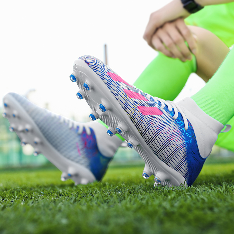 High-Top Long-Spiked Spiked Outdoor Sports Football Boots 32-45 Grass ...