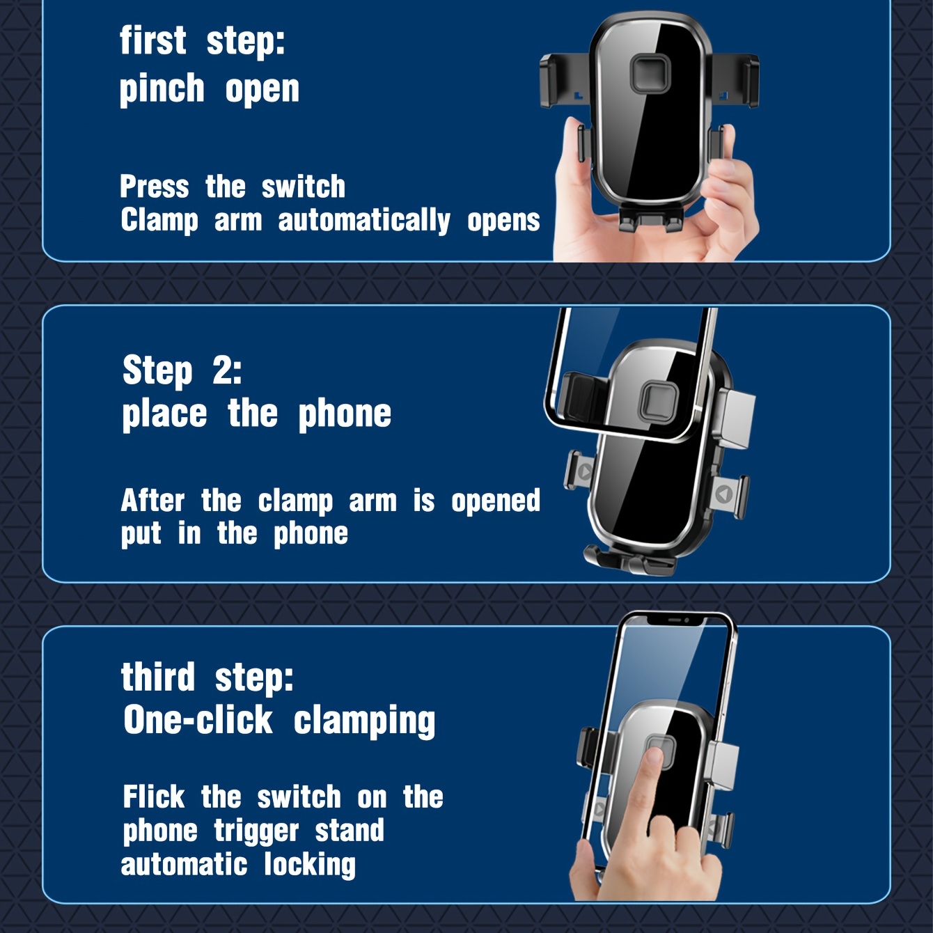 [M4 Instrument Panel Clamp] Car Mobile Phone Holder Central Control ...