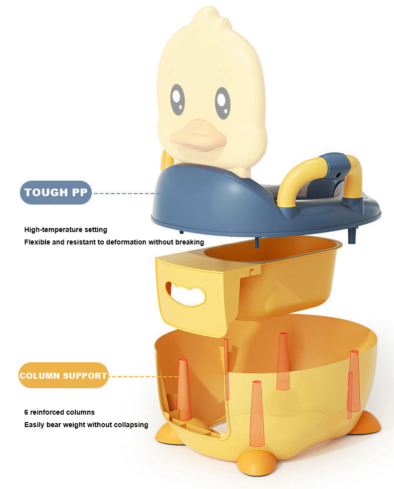 Portable Baby Potty Training Kids Potty Trainer Seat With Backrest and ...