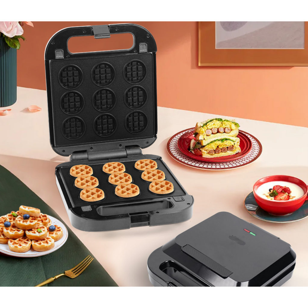 INHDBOX 16/8/7/3 Hole Mini Waffle Maker Electric Cake Maker Waffle ...