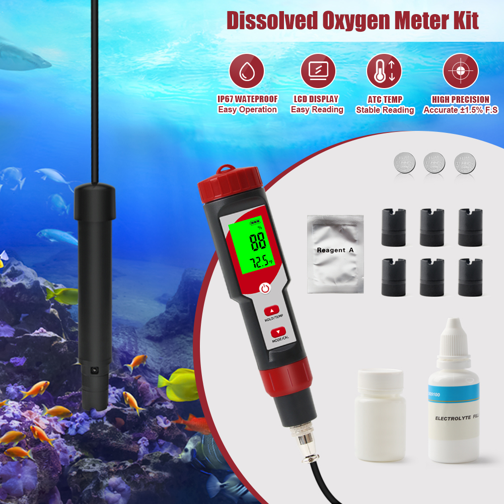 Digital Dissolved Oxygen Meters Digital&DO Meter with ATC, Dissolved ...