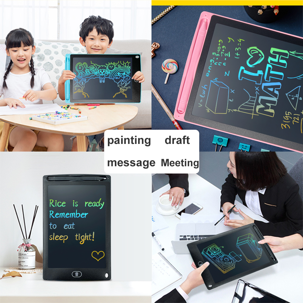 LCD Drawing Tablet 8.5/12 Inch – Color Screen Mess-Free Creativity ...