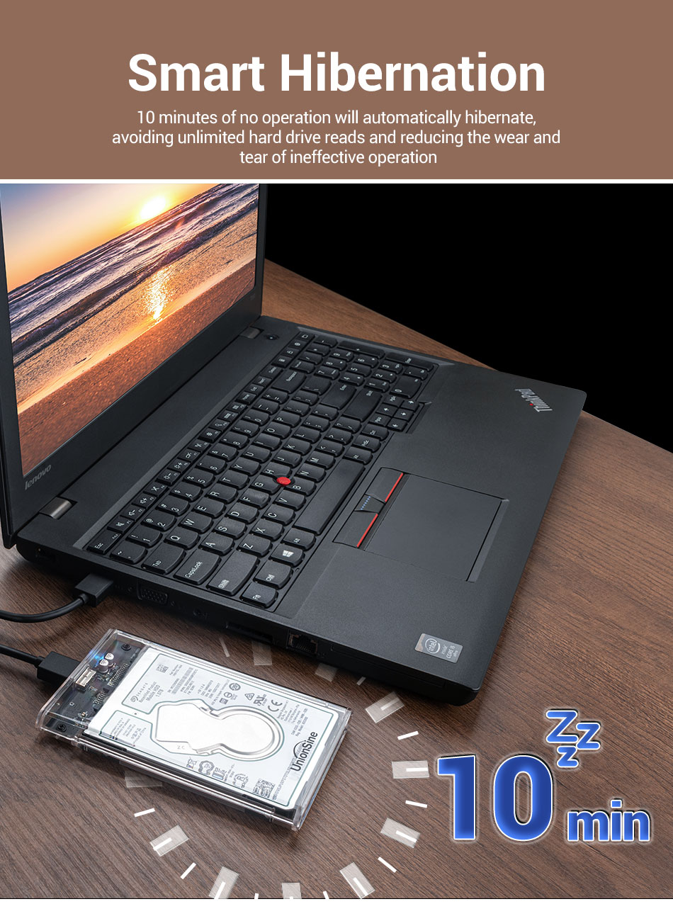 2.5" HDD Enclosure USB 3.0 SSD Enclosure HDD Case Transparent SATA 3.0 ...